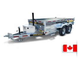 Galvanised dumper trailer 6 x 12 10 000 lb - Maxi-Roule - Remorque Gator